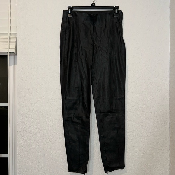 Zara | Pants & Jumpsuits | Zara Leather Tights Pants | Poshmark